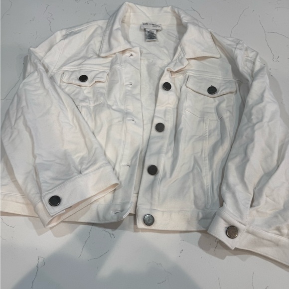 Kate & Mallory | Jackets & Coats | Kate Mallory Cream Jacket | Poshmark